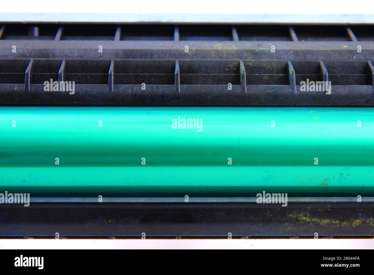 detail of printer laser roller isolated on white background Stock Photo ...