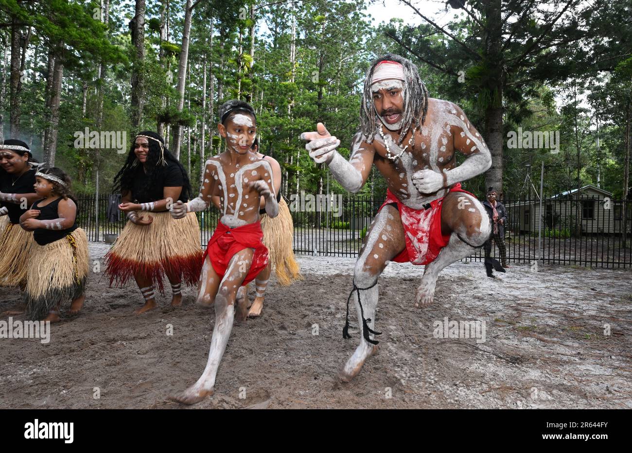 Brisbane, Australia. 07th June, 2023. Members of the Butchulla people ...