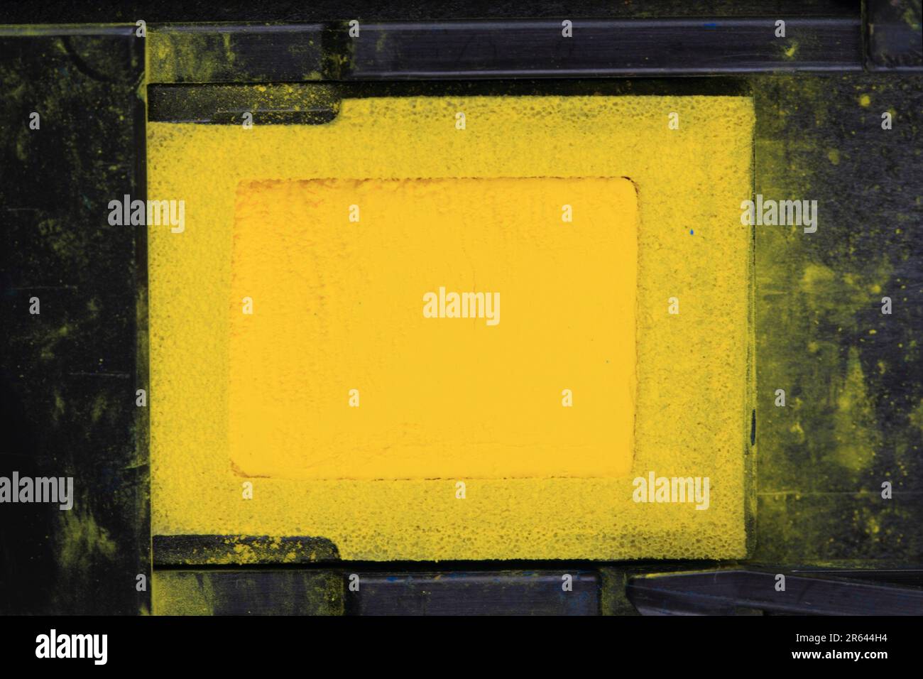 yellow toner powder as nice technological background Stock Photo - Alamy