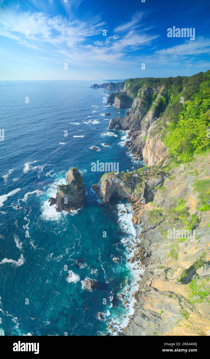 Rias coast of Kitayamazaki Stock Photo - Alamy