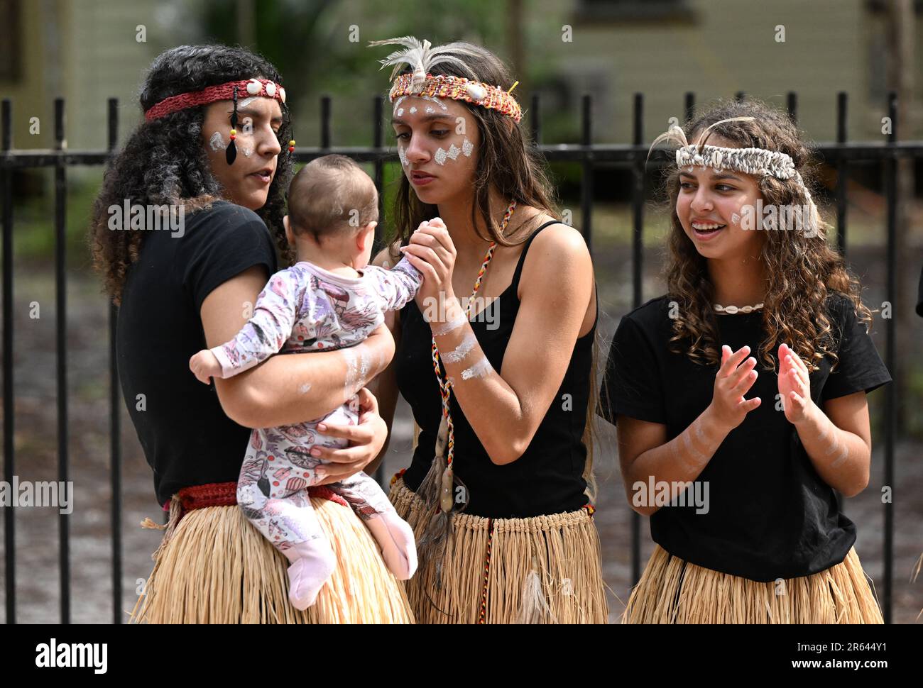 Brisbane, Australia. 07th June, 2023. Members of the Butchulla people ...