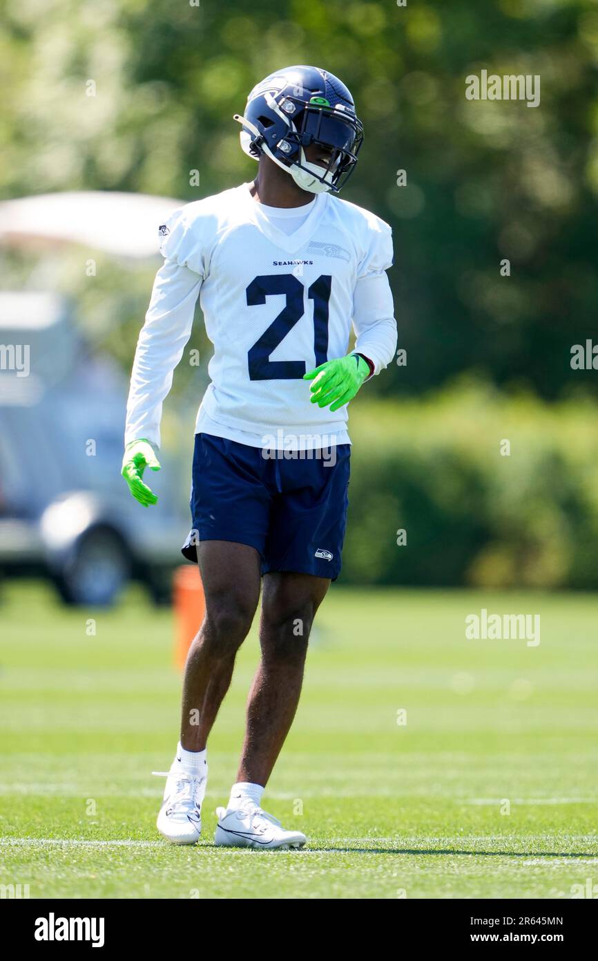 Seattle Seahawks cornerback Devon Witherspoon (21) in action during ...