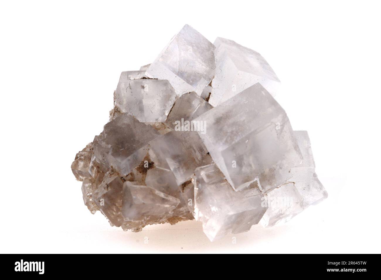 halite salt cubes isolated on the white background Stock Photo - Alamy