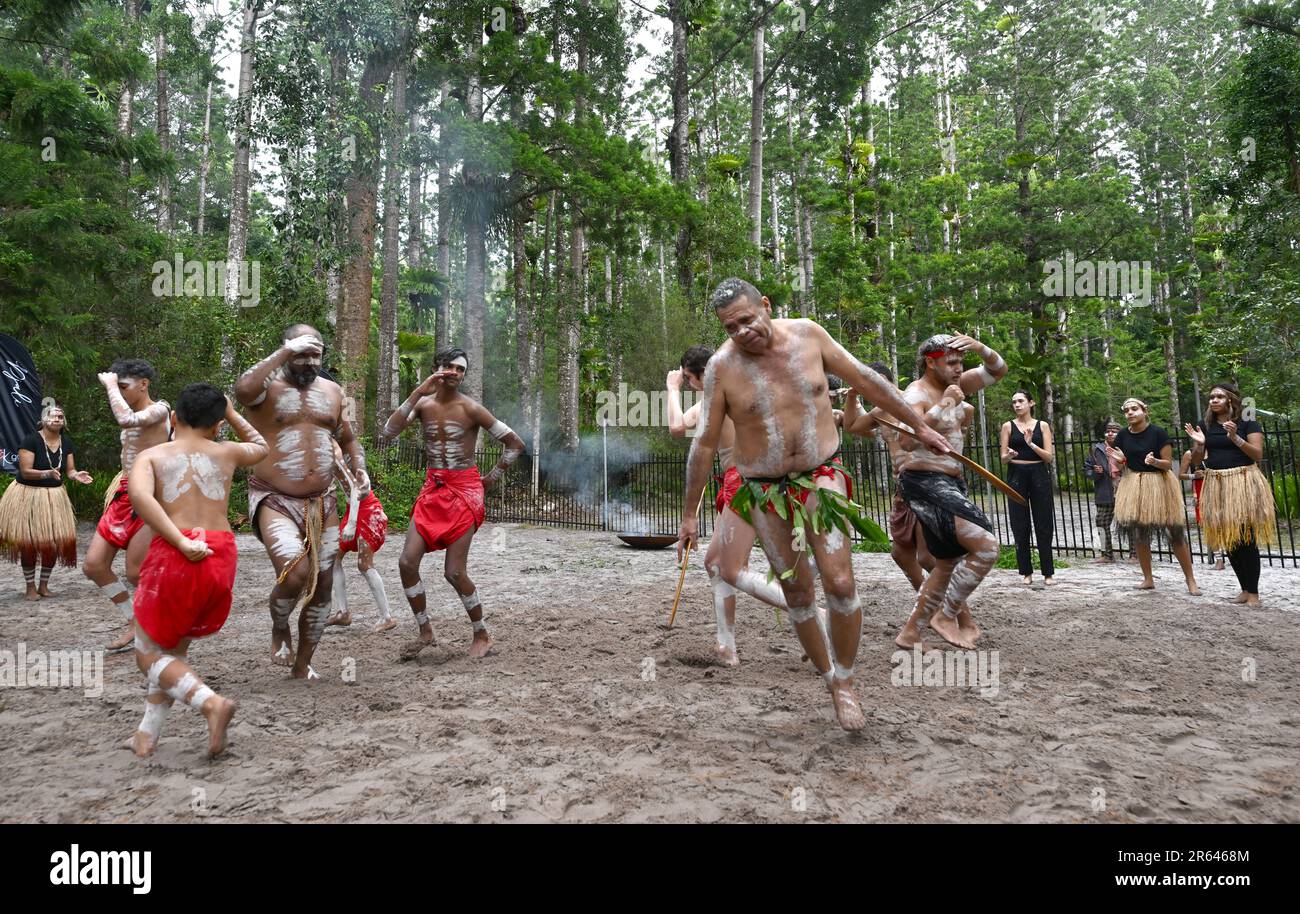 Brisbane, Australia. 07th June, 2023. Members of the Butchulla people ...