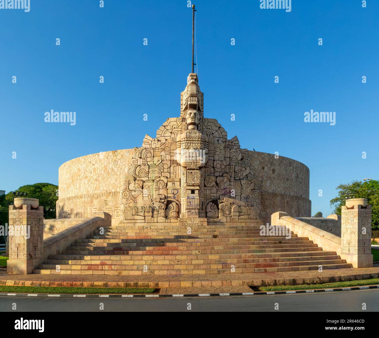 Monumento a La Patria monument, Paseo Montejo, Merida, Yucatan State ...