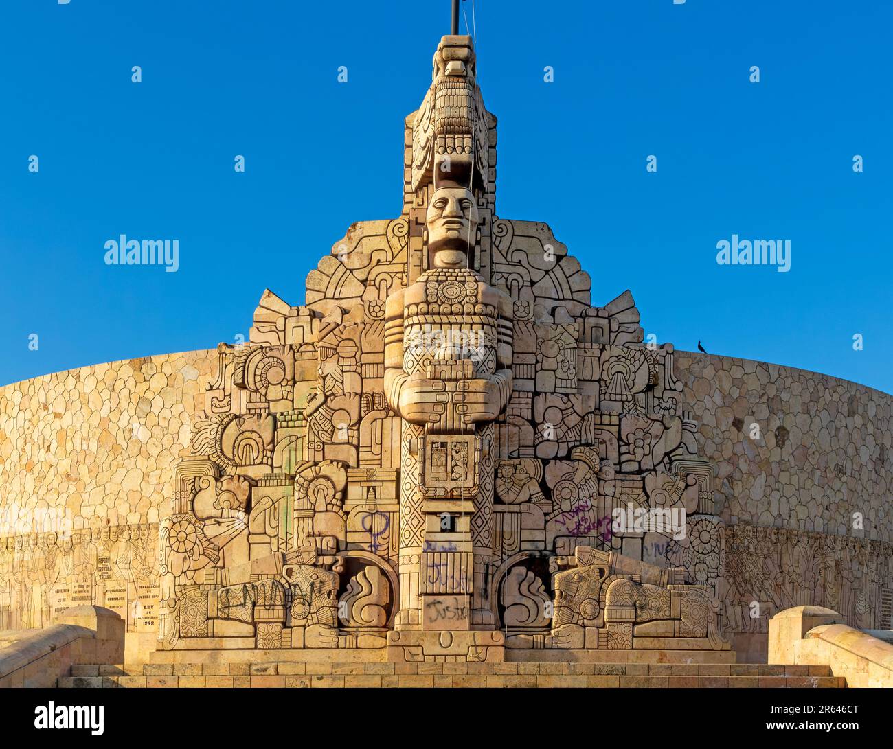 Monumento a La Patria monument, Paseo Montejo, Merida, Yucatan State ...