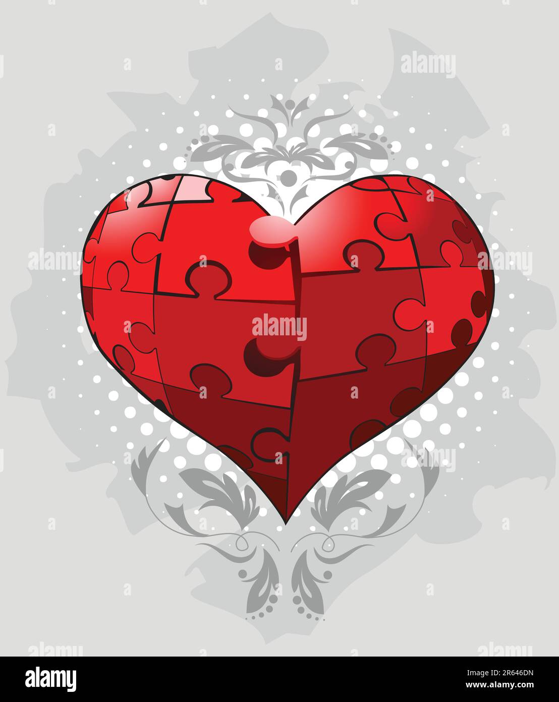 Cartoon illustration jigsaw puzzle clip Stock Vector Images - Alamy