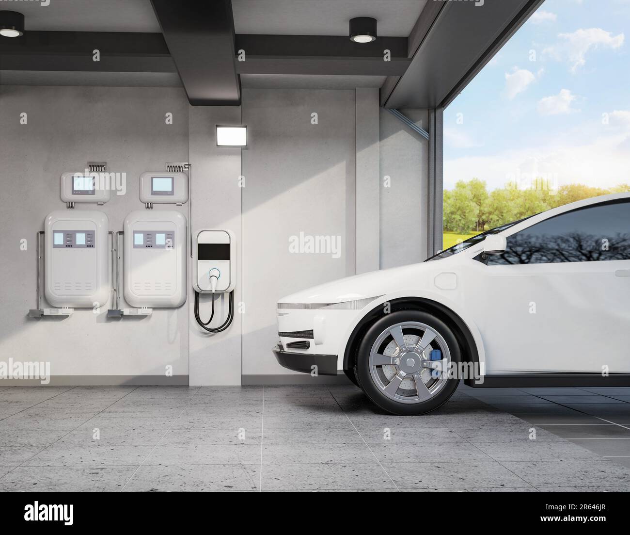 Ev charger install hi-res stock photography and images - Alamy