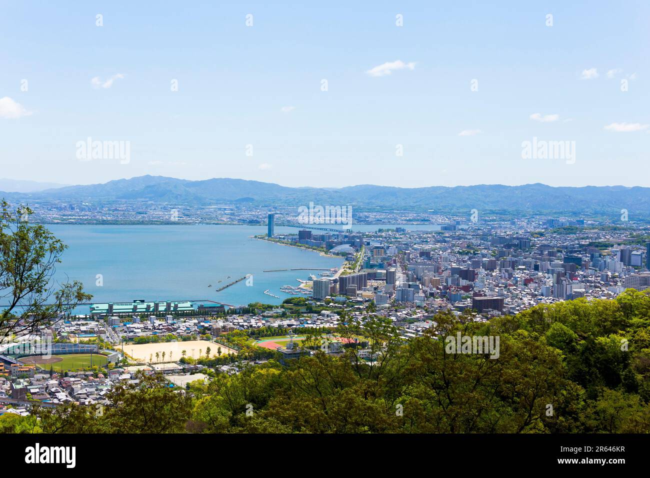 Lake Biwa and Otsu City Stock Photo - Alamy