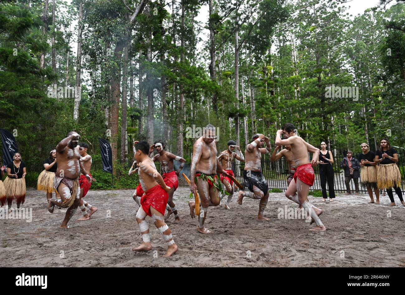Brisbane, Australia. 07th June, 2023. Members of the Butchulla people ...