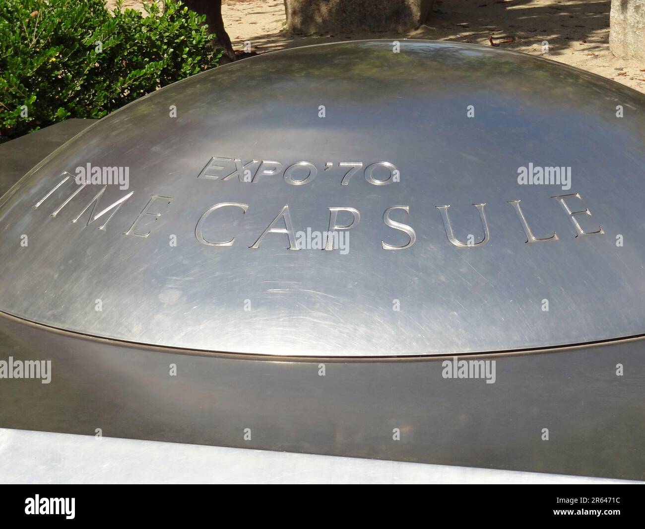 Time capsule at Osaka Castle Stock Photo - Alamy