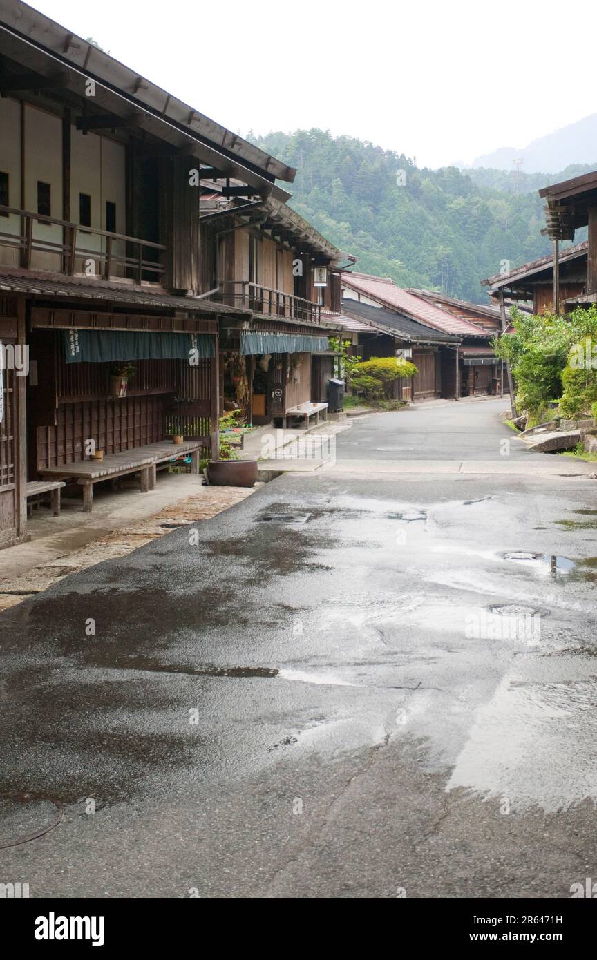 Tsumago juku post town street hi-res stock photography and images - Alamy