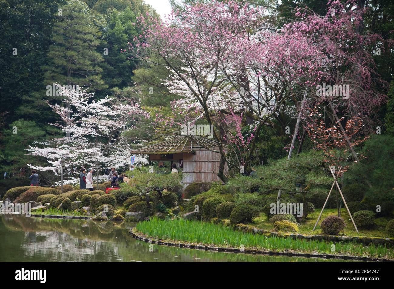 Soryu-ike Pond in the Naka-shinen Garden of Heian Jingu Shrine Stock ...