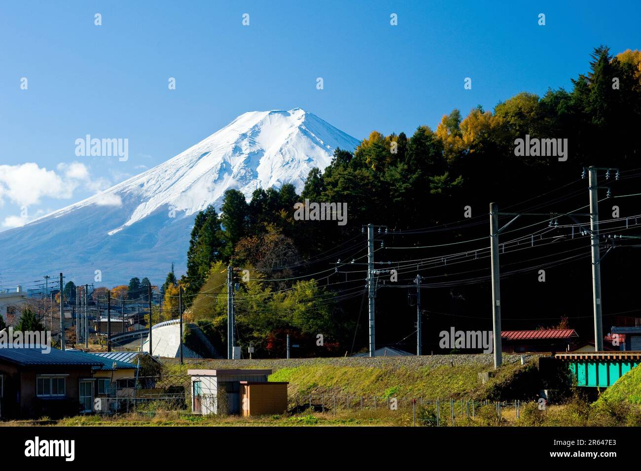 Mt. Fuji and Fuji Kyuko Line Stock Photo - Alamy