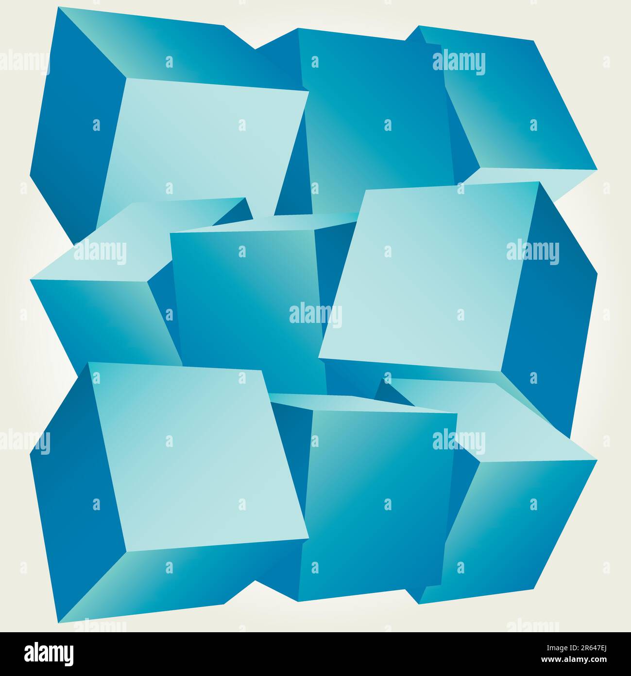 3d composition of cubes vector illustration Stock Vector Image & Art ...