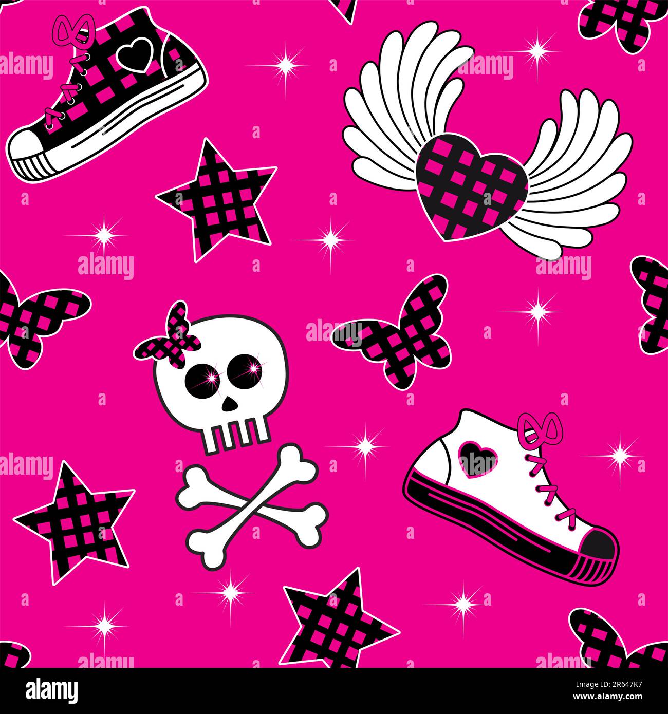 Seamless from emo symbols(can be repeated and scaled in any size Stock ...