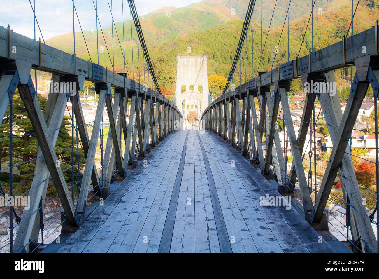 Momosuke bridge in Tsumago inn Stock Photo - Alamy