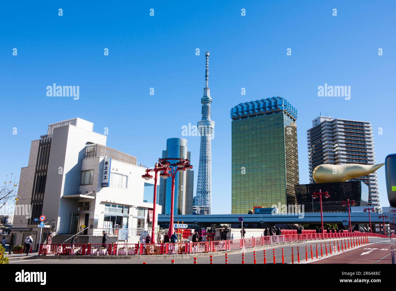 Sky Tree seen from in front of Asakusa Station Stock Photo - Alamy
