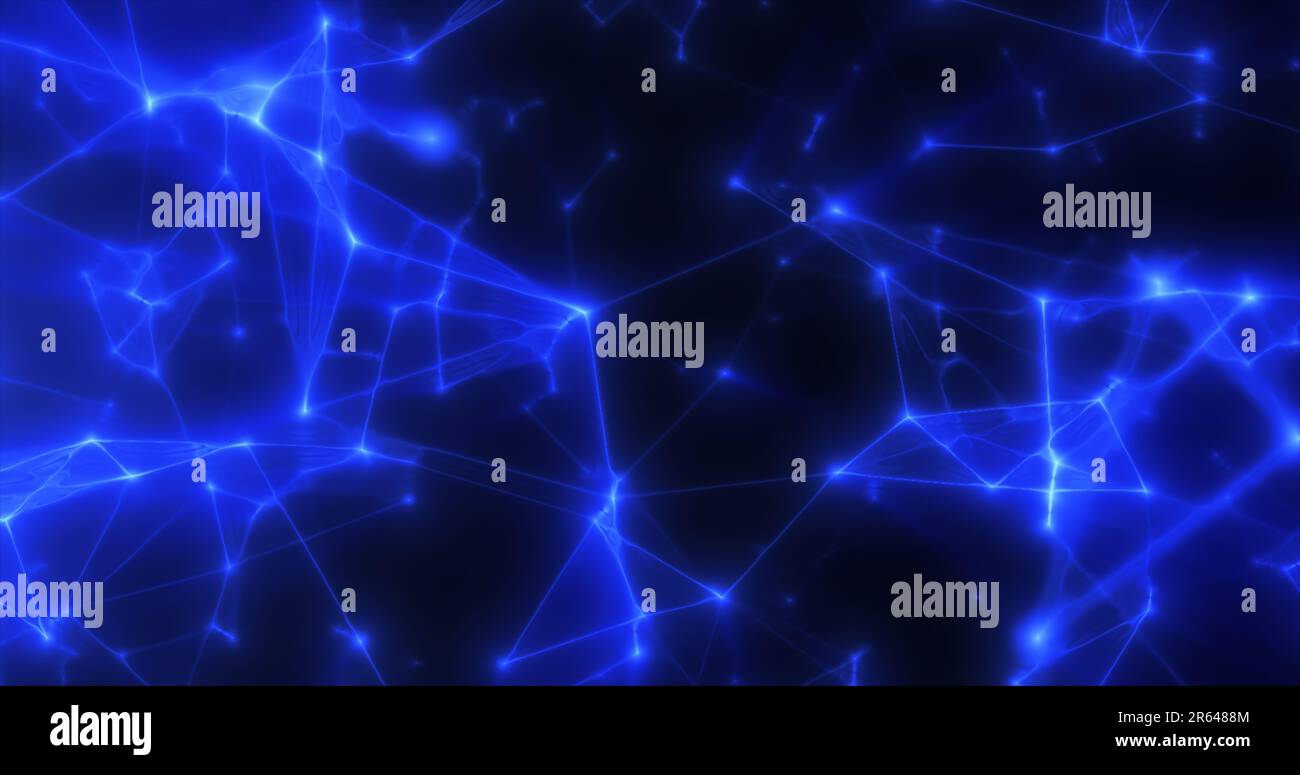 Abstract blue plexus lines triangles energy magical background Stock ...