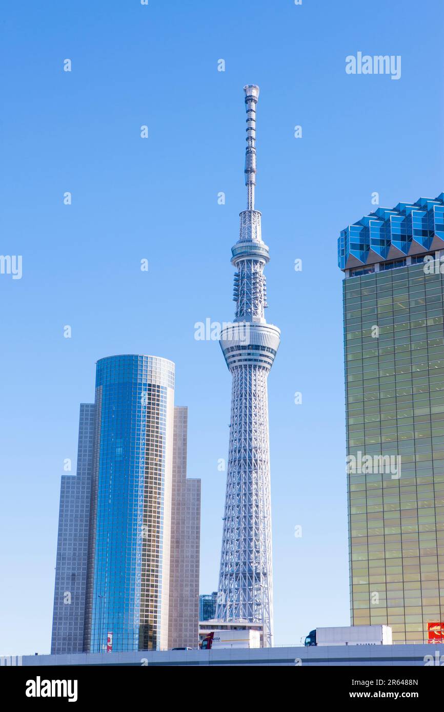 Sky Tree seen from in front of Asakusa Station Stock Photo - Alamy