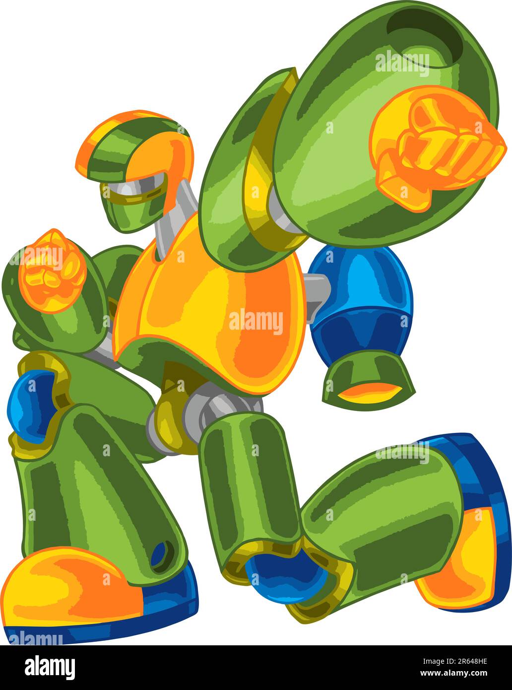 a vector illustration of a colorful robot Stock Vector Image & Art - Alamy