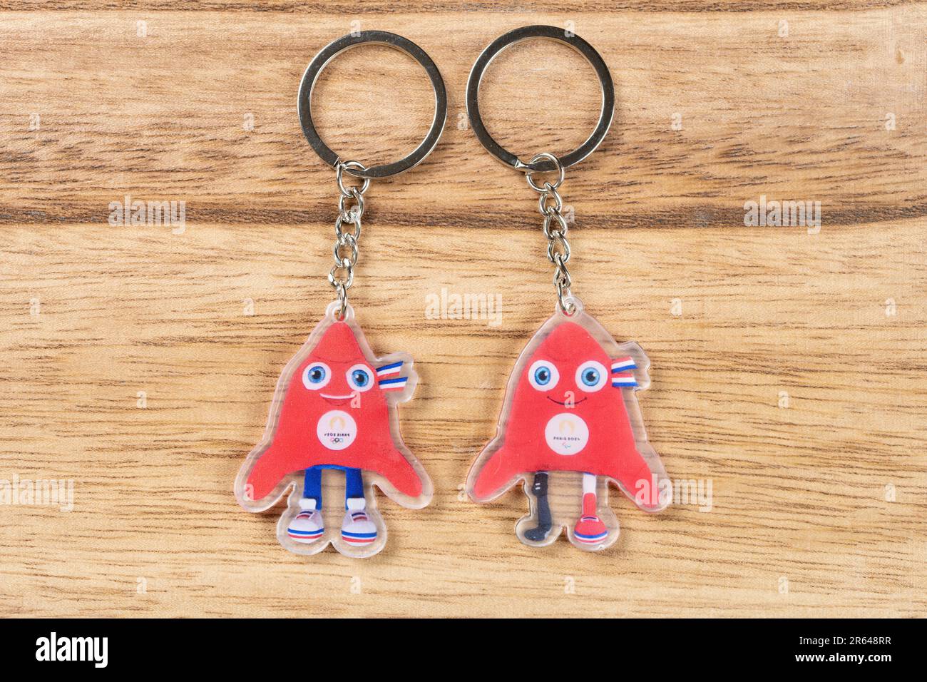 ZHONGSHAN China-June 2,2023:Paris Olympic Games 2024 mascot the Phryges ...