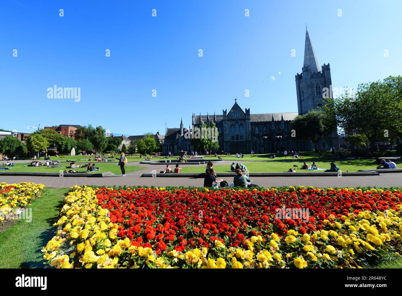St. Patrick’s Park by the St Patrick's Cathedral in Dublin, Ireland ...