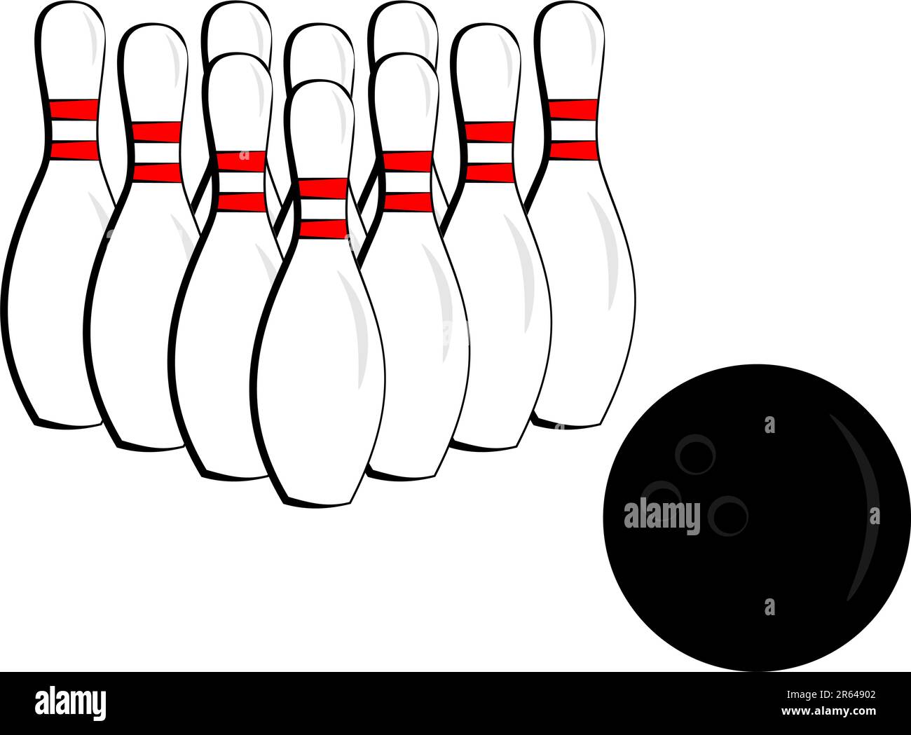 Bowling pin Stock Vector Images - Alamy