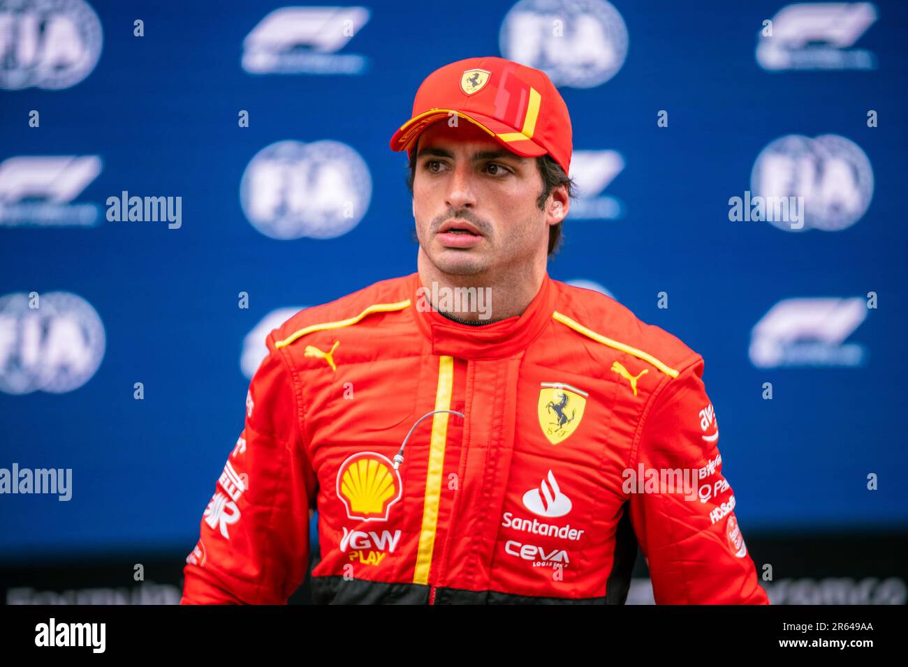 Circuit de Barcelona-Catalunya, Barcelona, SpainMonaco, 3,June.2023: Carlos Sainz, during the ...