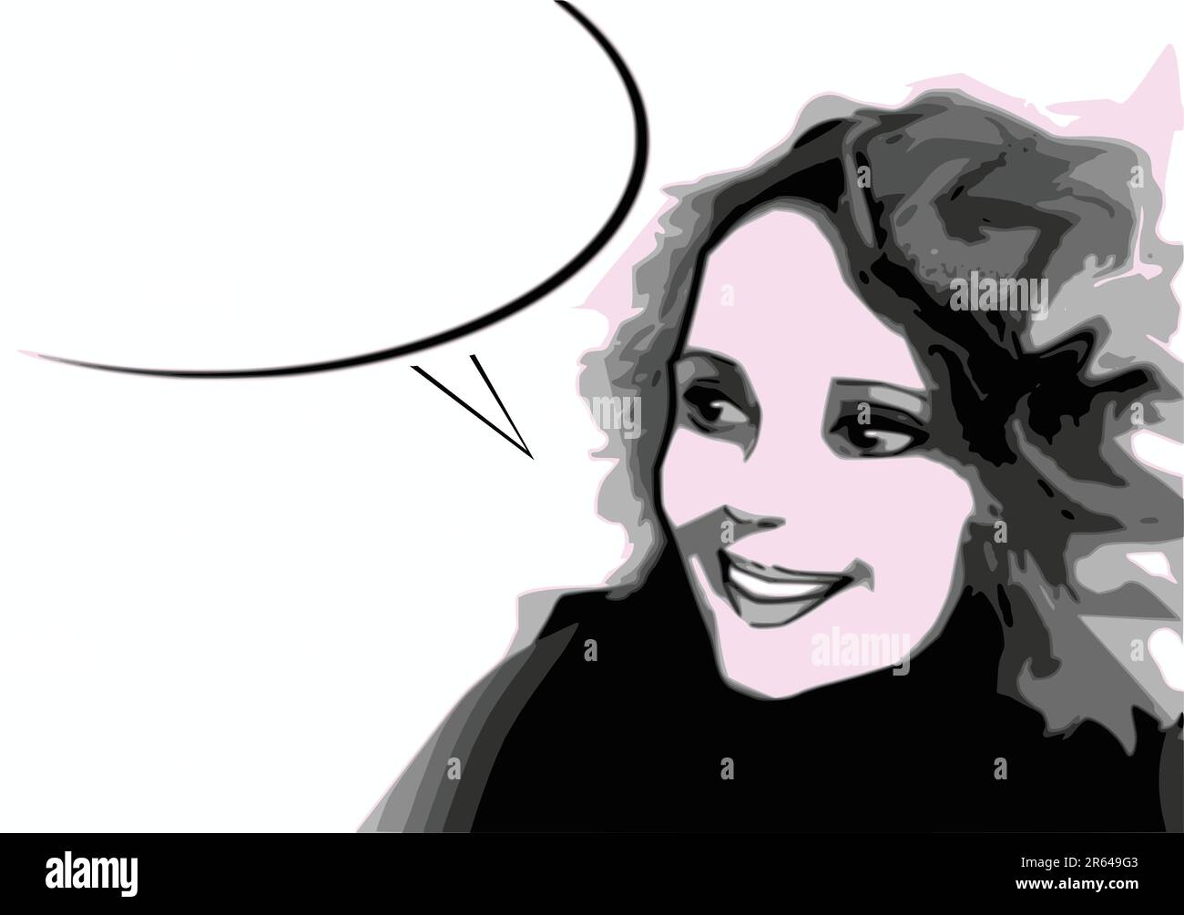 photo and hand drawing manipulate self portrait Stock Vector Image ...