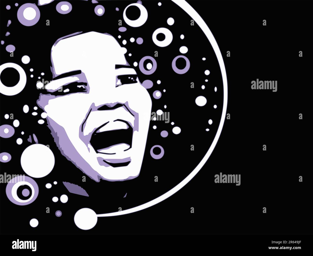 Vocalist portrait Stock Vector Images - Alamy