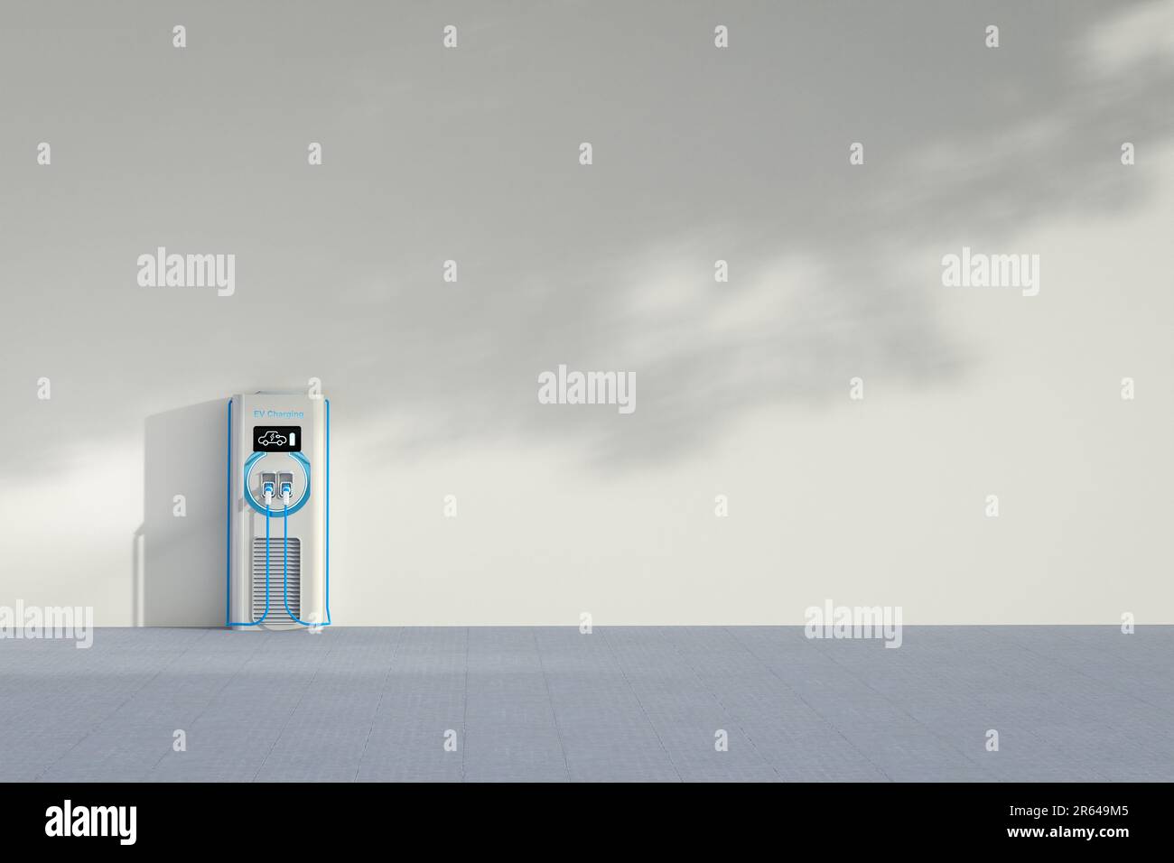 3d rendering ev charging station or electric vehicle recharging station ...