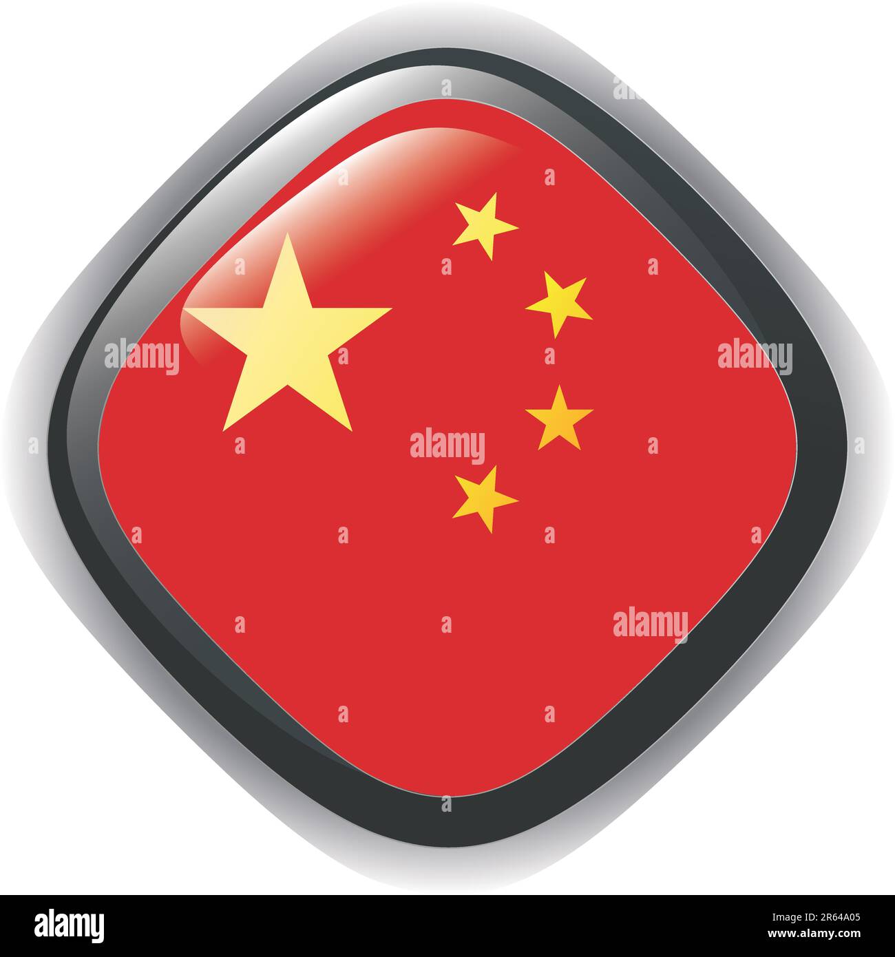 CHINA, shiny button flag vector illustration Stock Vector Image & Art ...