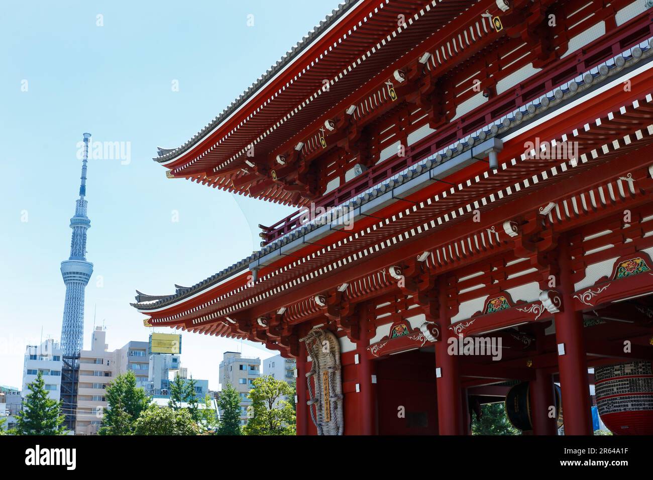 Sensoji temple and the sky tree tower hi-res stock photography and ...
