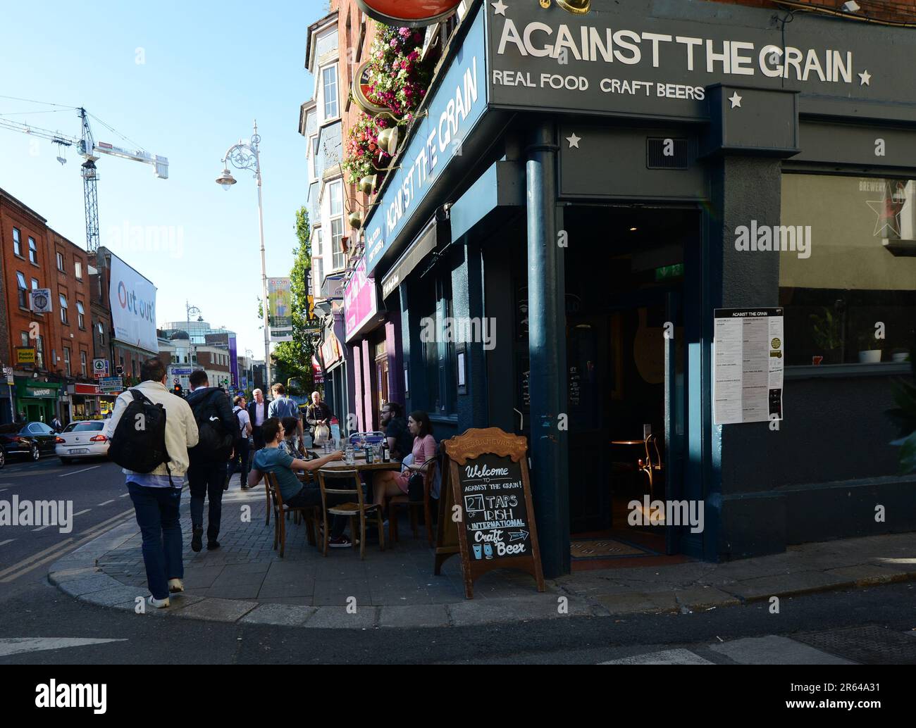 Against the Grain Bar & Restaurant on Wexford St, Dublin, Ireland Stock ...