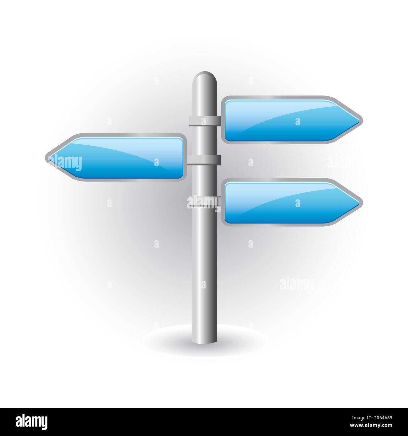 Blue traffic sign white arrow Stock Vector Images - Alamy