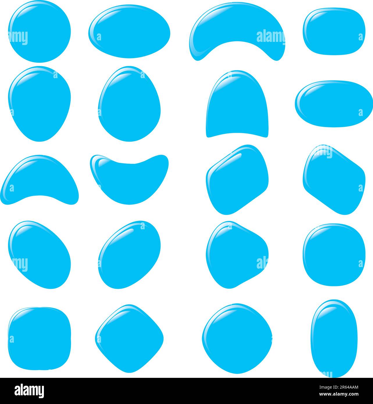 Vector illustration set of colouful refracting Glass Stock Vector Image ...