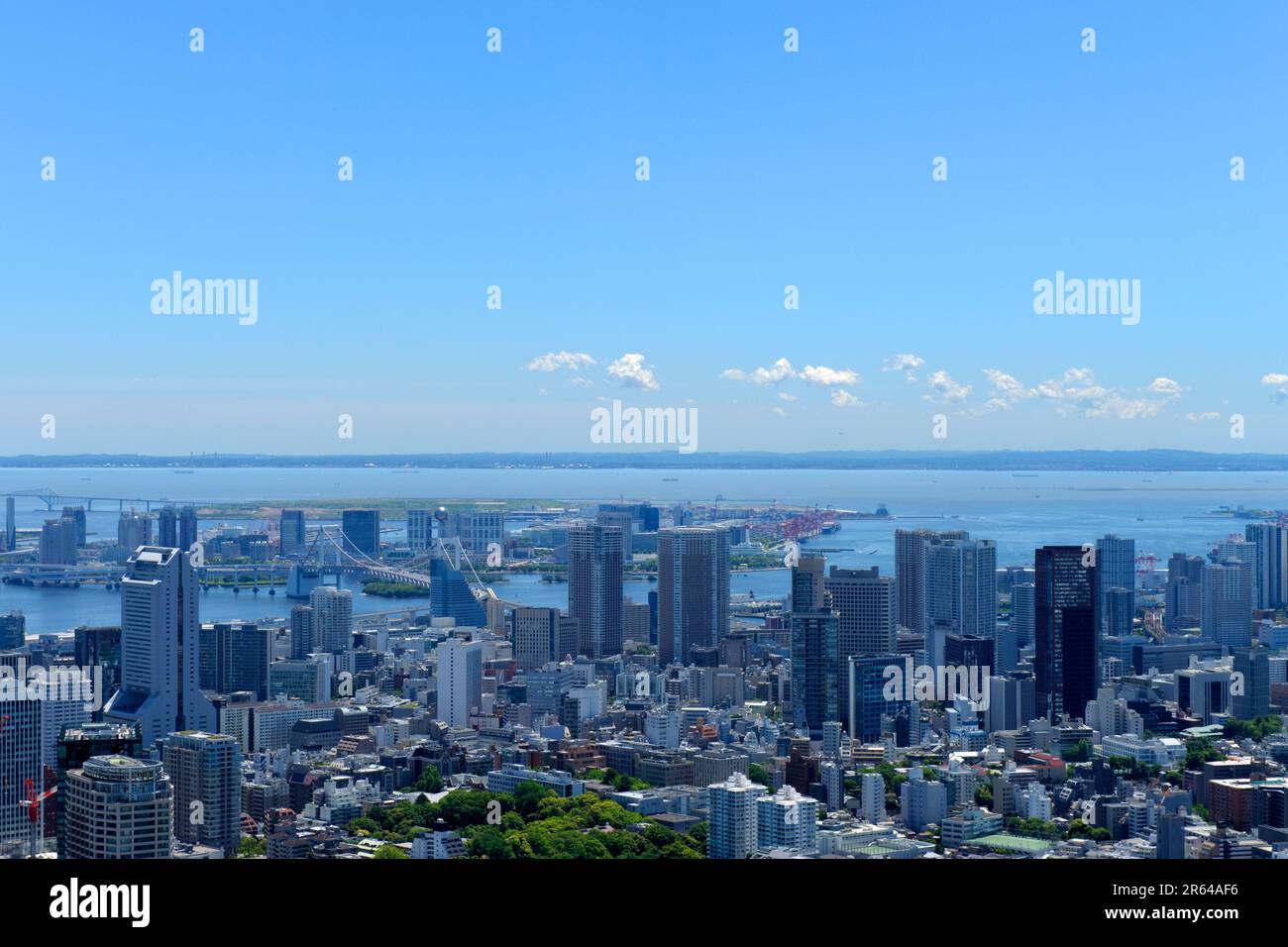 Tokyo Port and Skyscrapers Stock Photo - Alamy