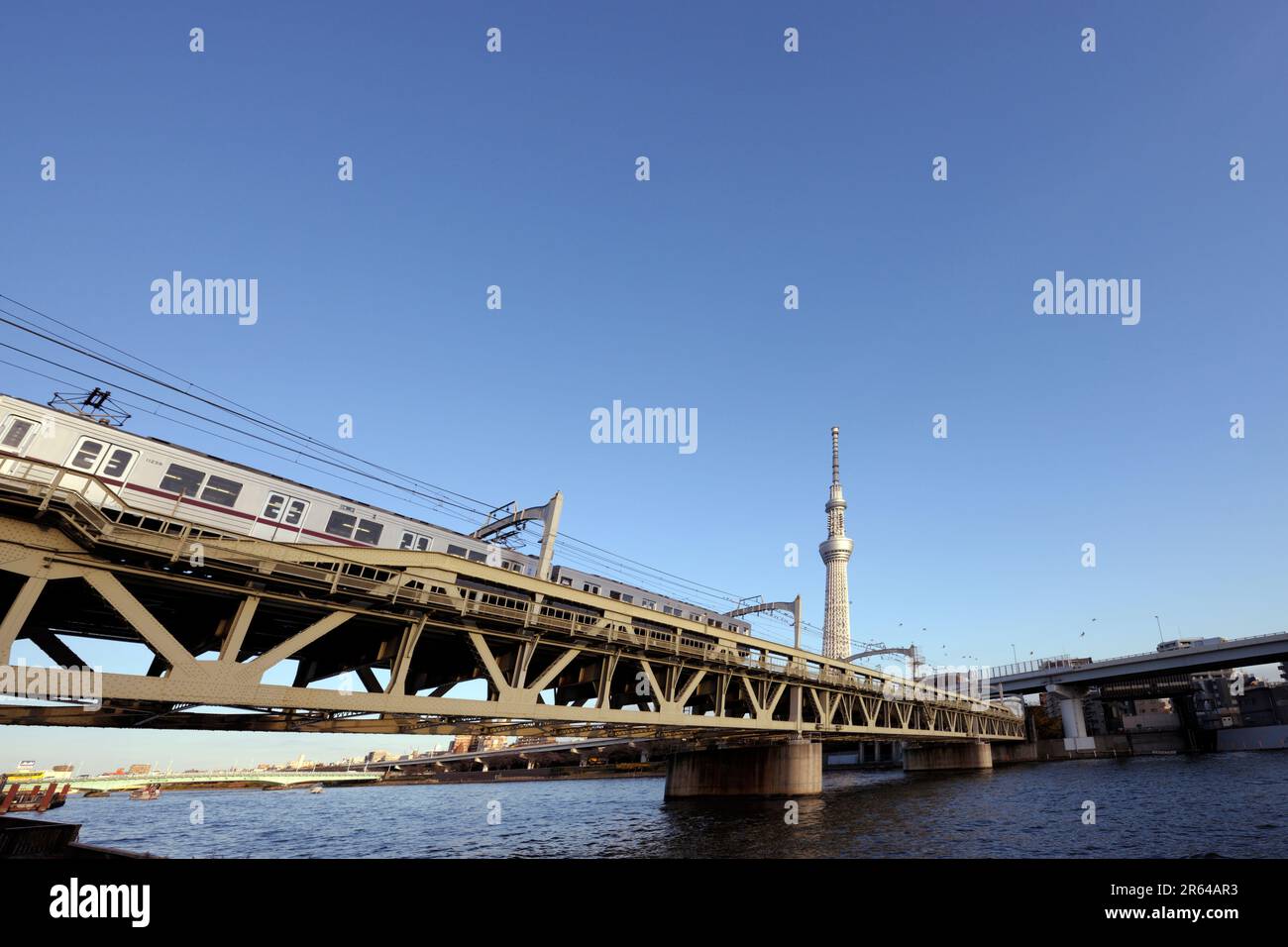 Tokyo sky tree and Tobu sky line Stock Photo - Alamy