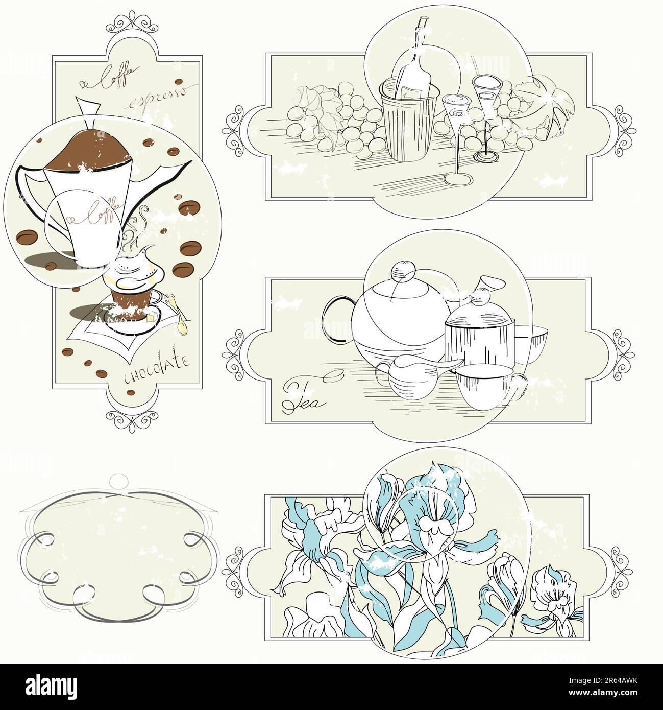 Frame bottle Stock Vector Images - Alamy