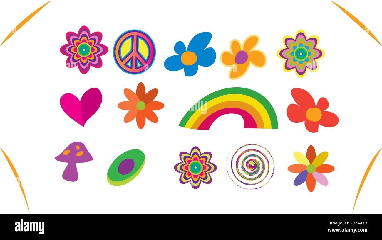 Woodstock hippie Stock Vector Images - Alamy