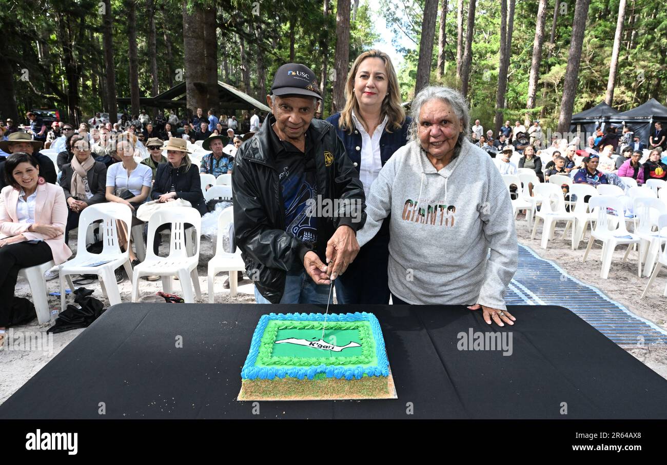 Brisbane, Australia. 07th June, 2023. Queensland Premier Annastacia ...