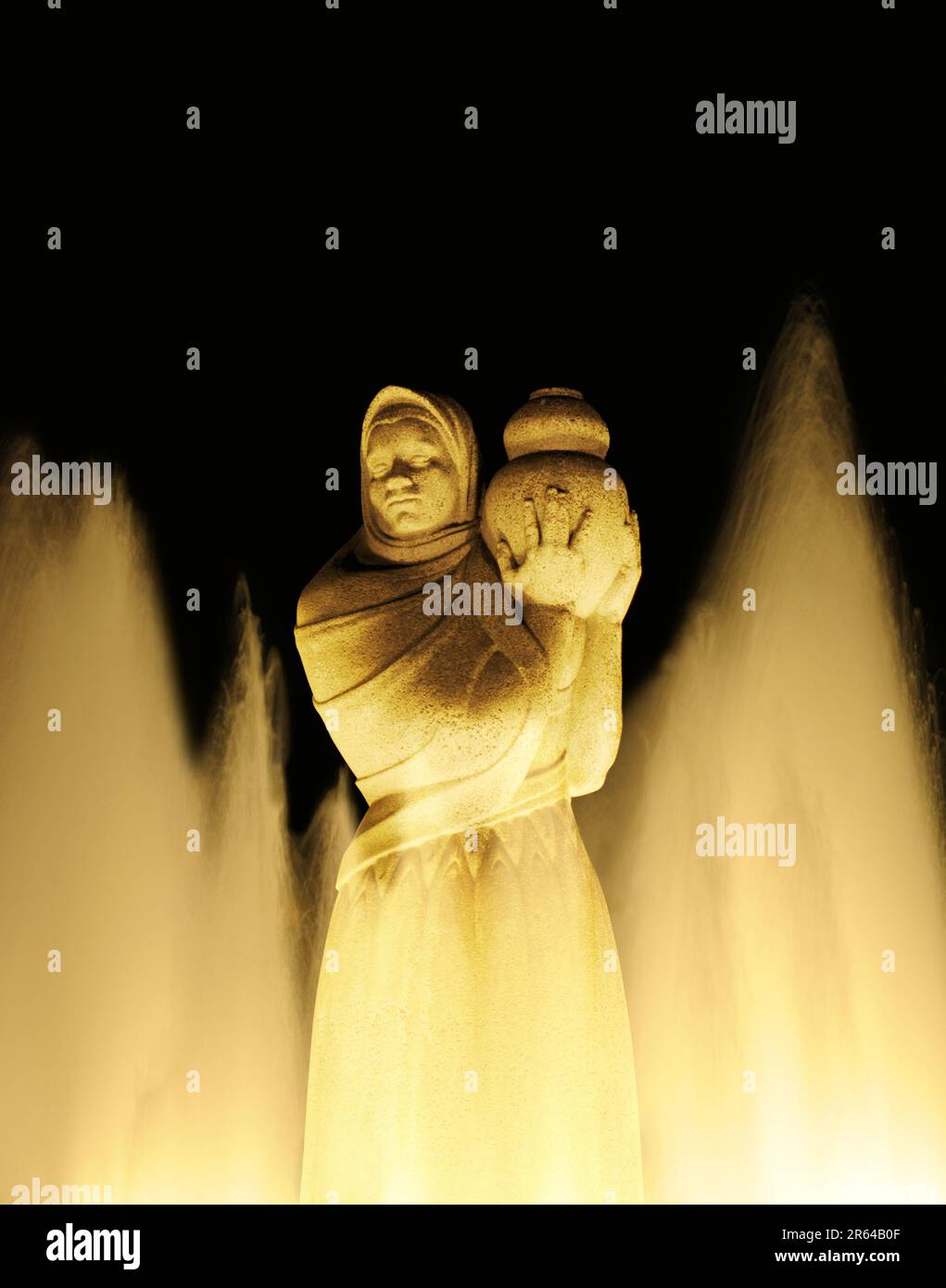 Yamashita Park water guardian statue Stock Photo - Alamy