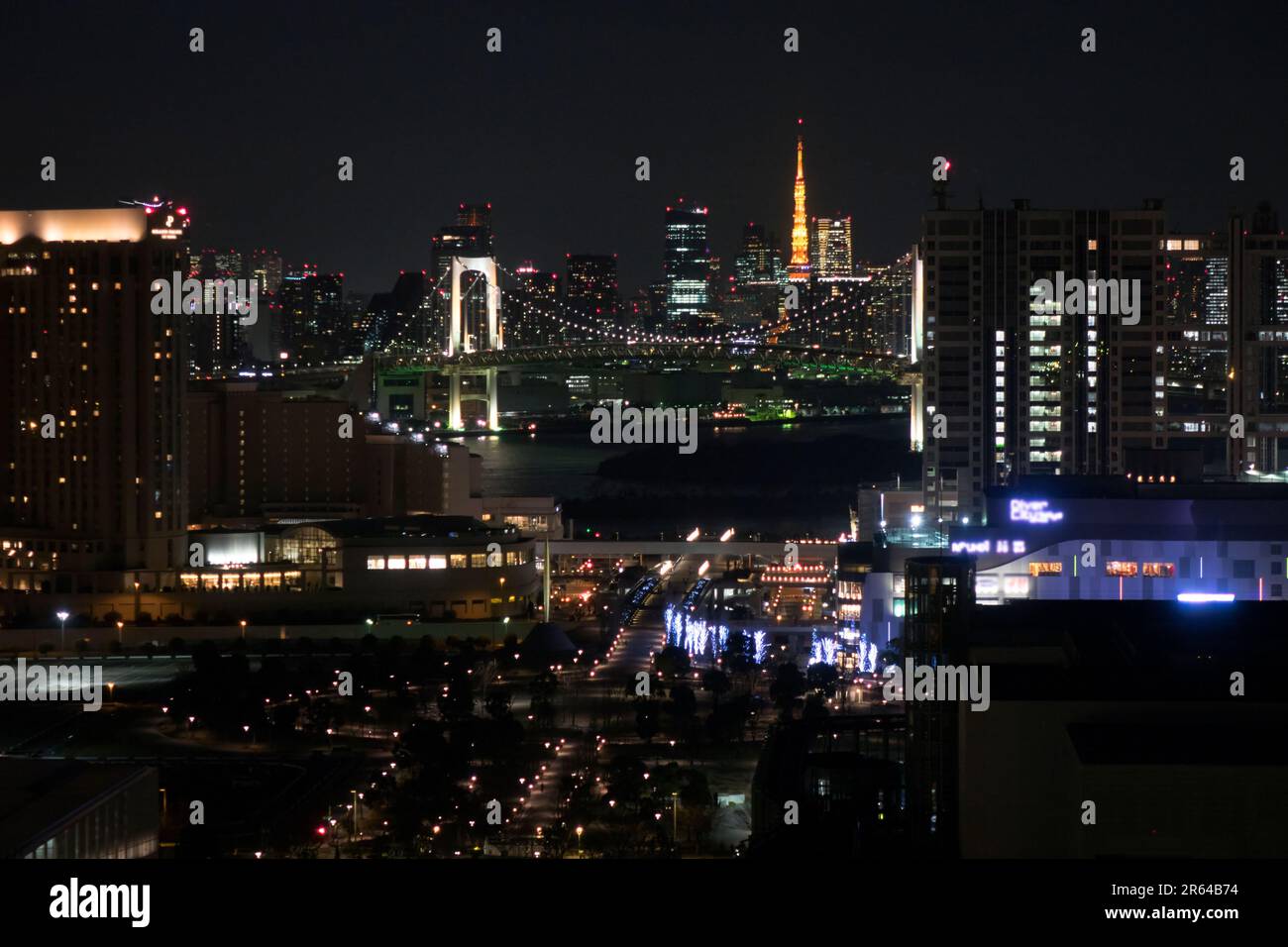Night view of Odaiba Stock Photo - Alamy