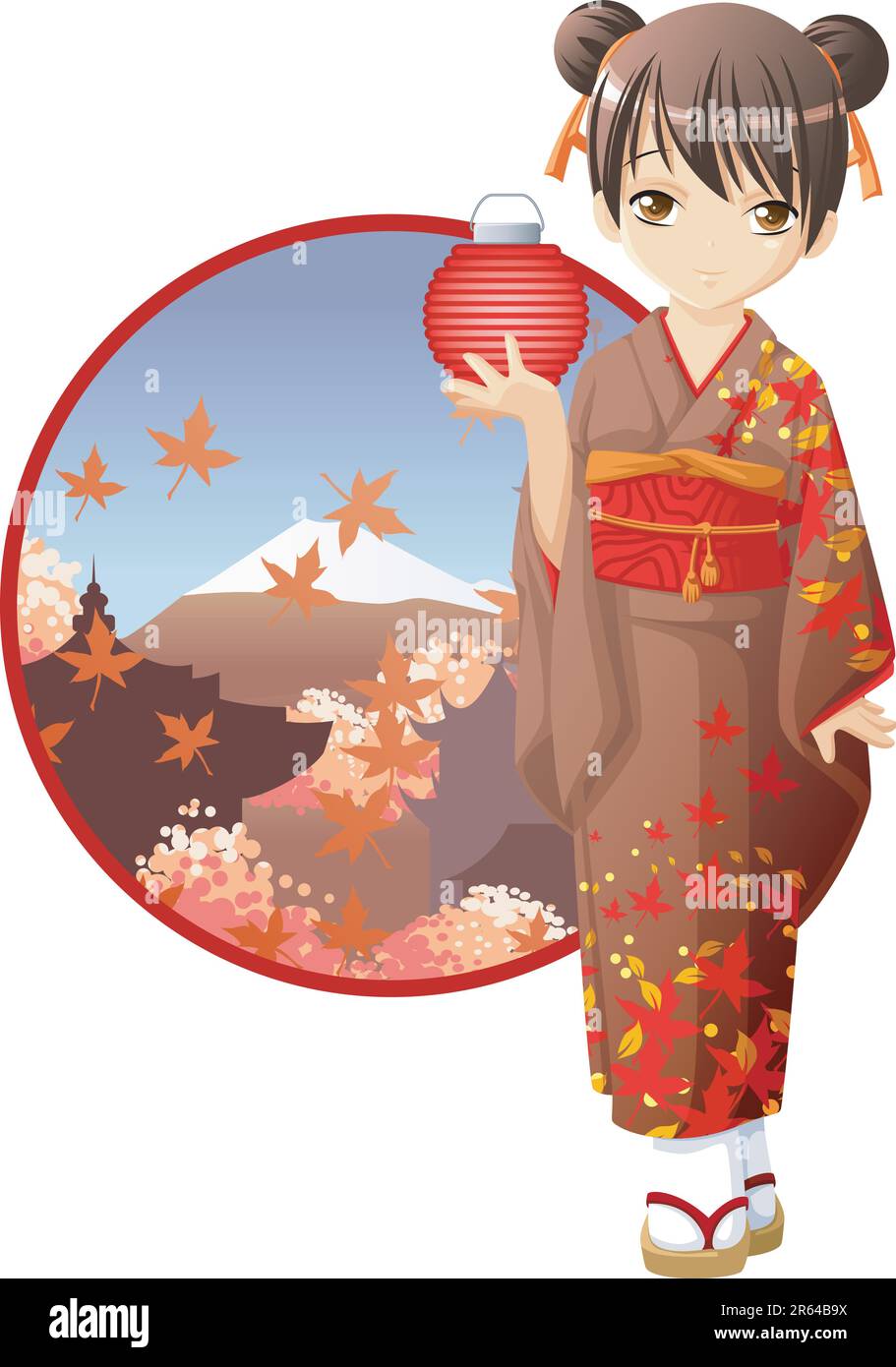 Cute adult girl in Stock Vector Images - Alamy