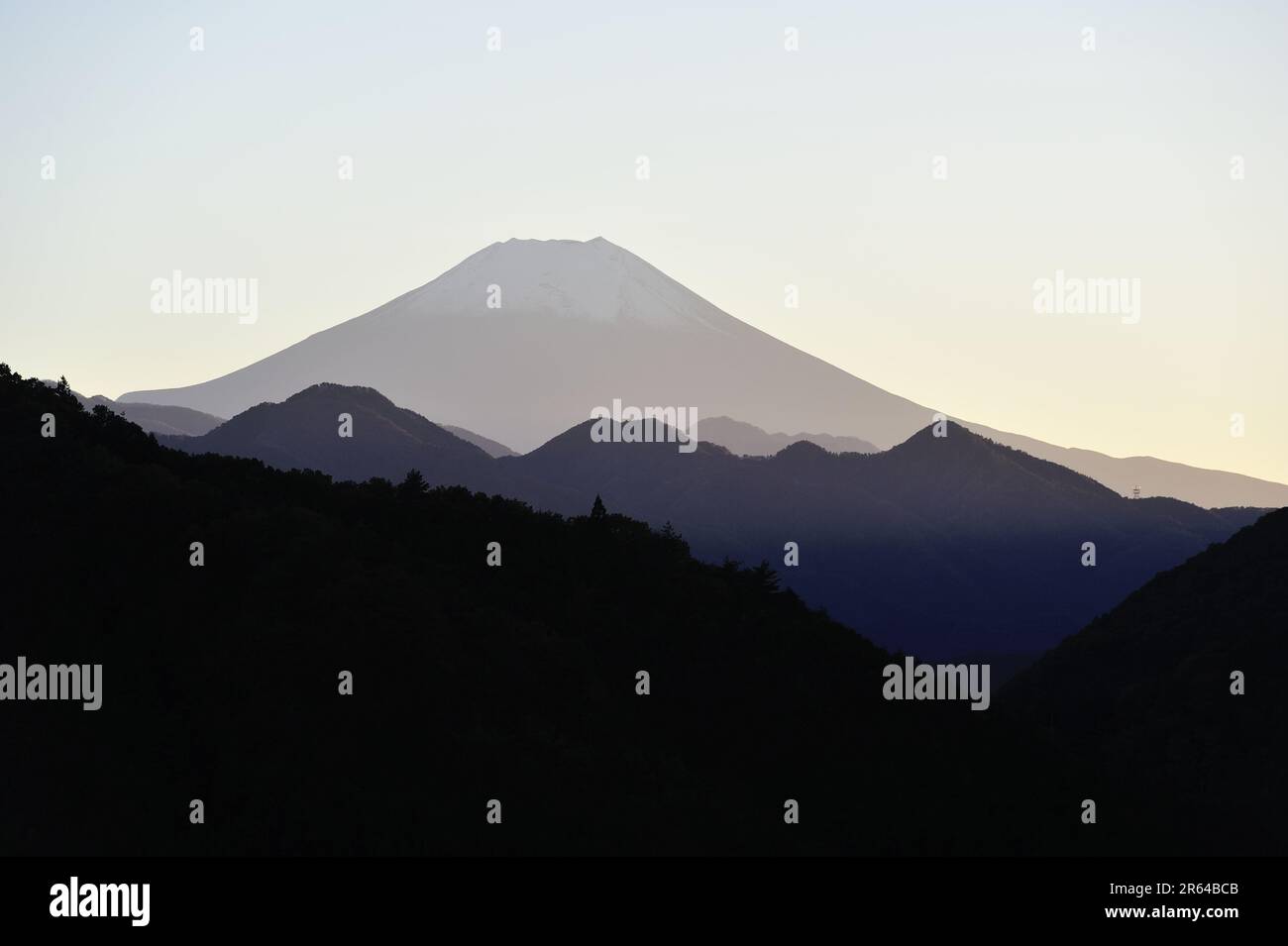 Fuji seen from Uenohara City, Yamanashi Prefecture Stock Photo - Alamy