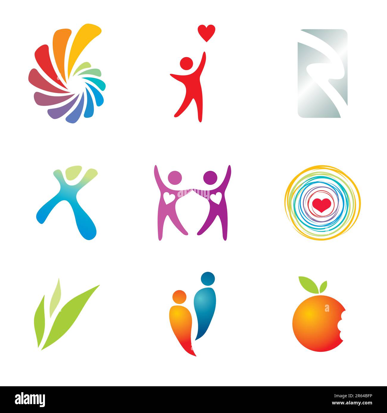 Set of corporate vector branding / logo templates. Just place your own ...