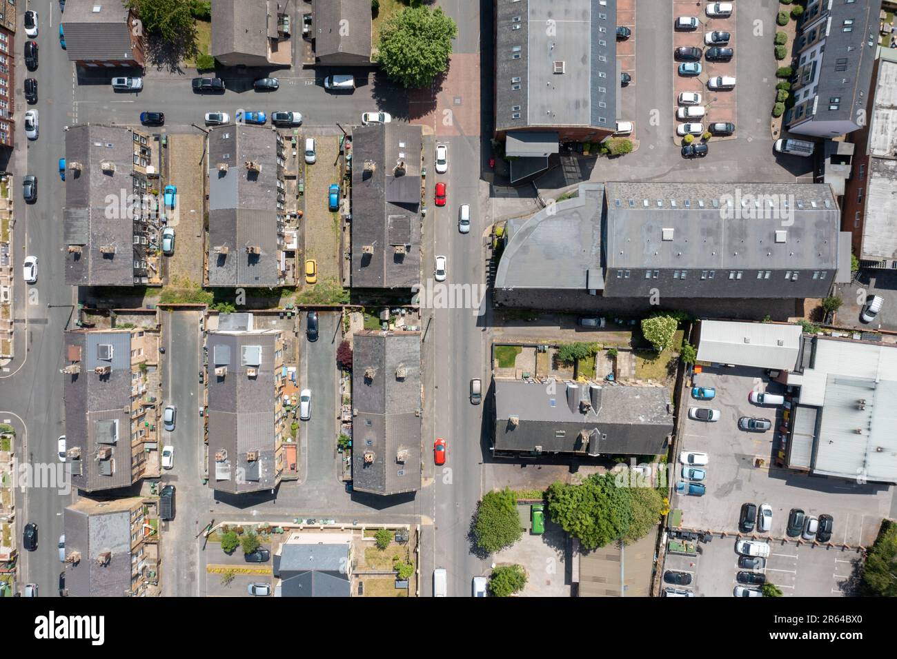 Aerial photo straight down uk hi-res stock photography and images - Alamy