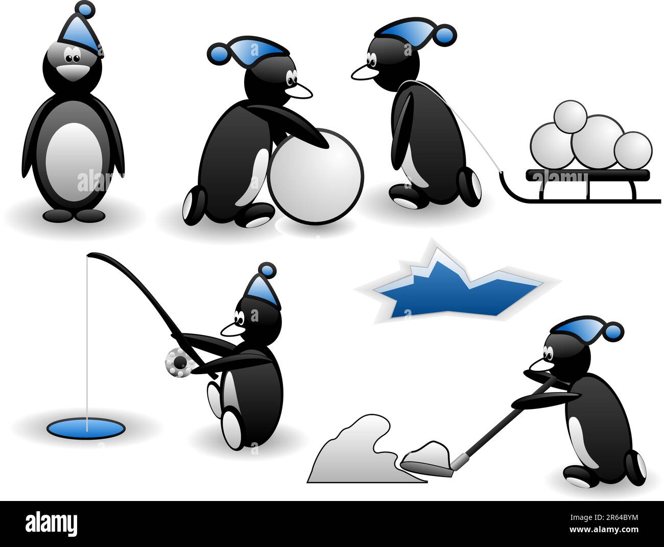 Polar ice environment Stock Vector Images - Alamy