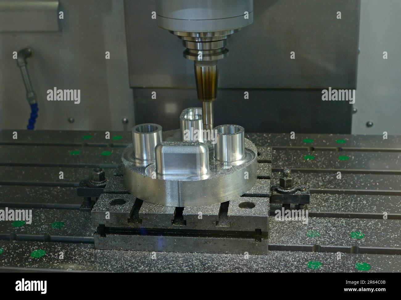 Cutter of a milling machine processing blanks set Stock Photo - Alamy